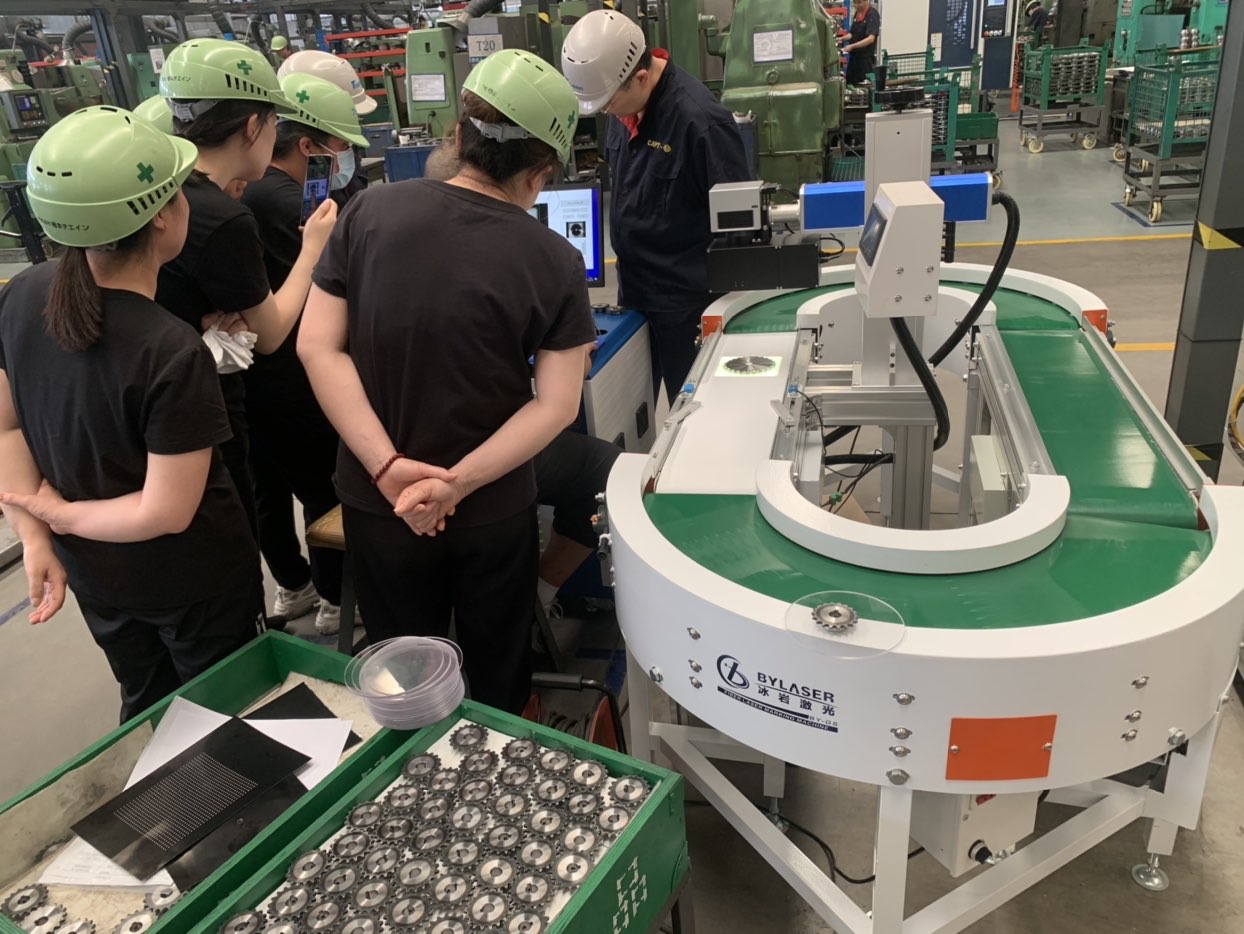 Bearing visual positioning assembly line laser marking machine ...