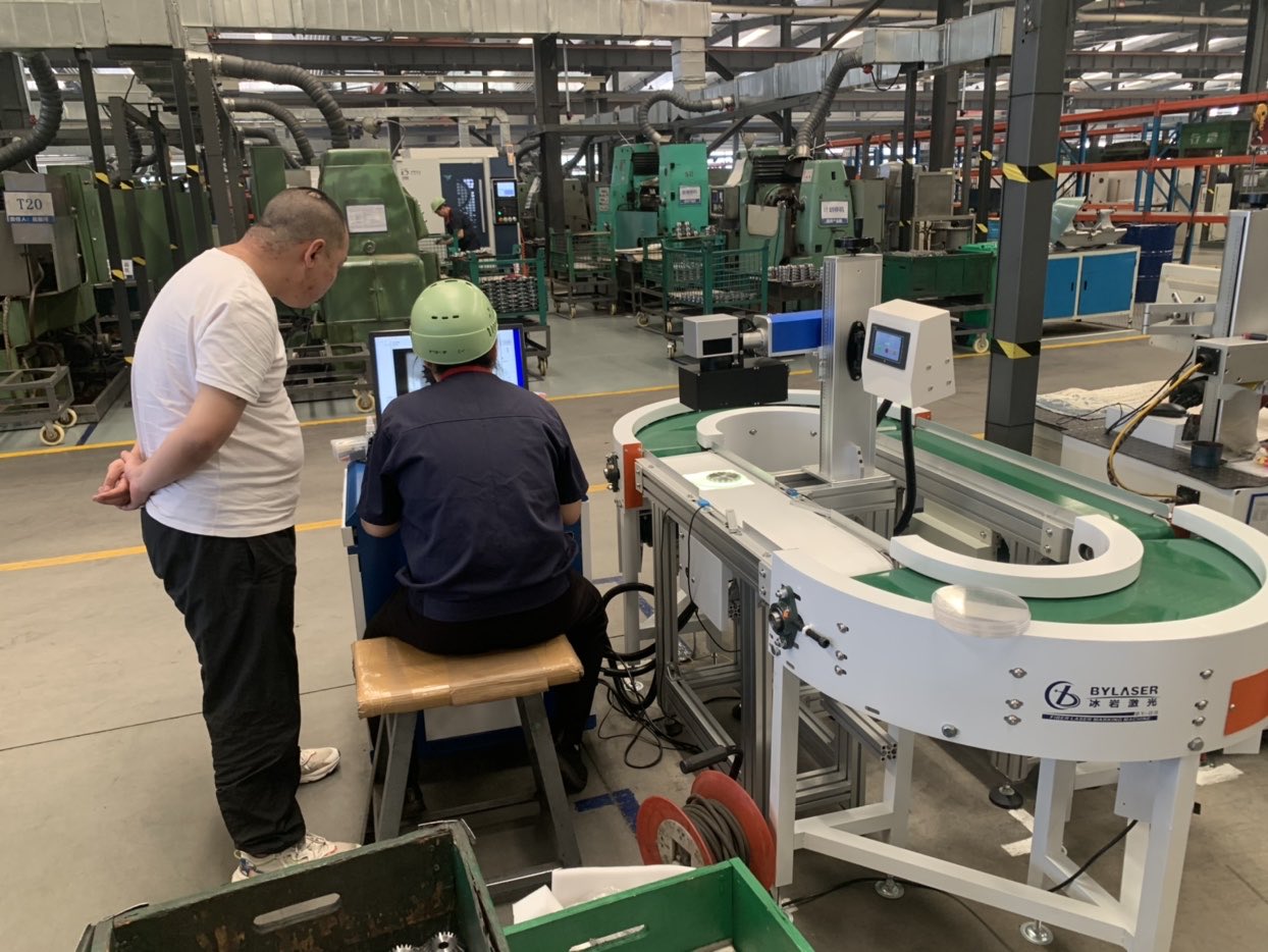 Bearing visual positioning assembly line laser marking machine ...